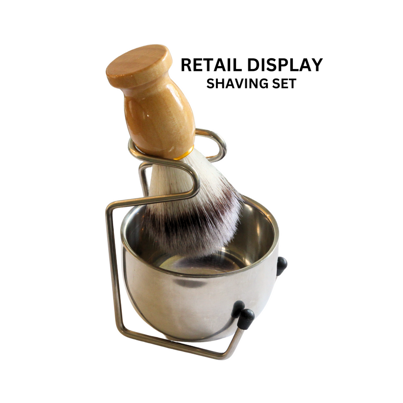 Stainless Steel Bowl And Brush Shaving Set – Spartan imports